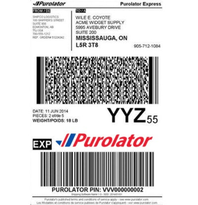Purolator Labels – BuyLabel.ca
